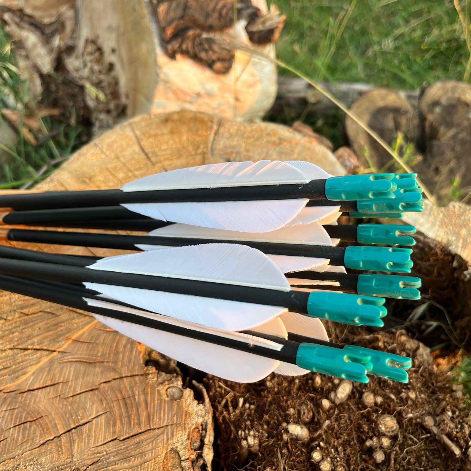 Traditional Wooden Target Arrow Castle Nock baturgez White & Black ...