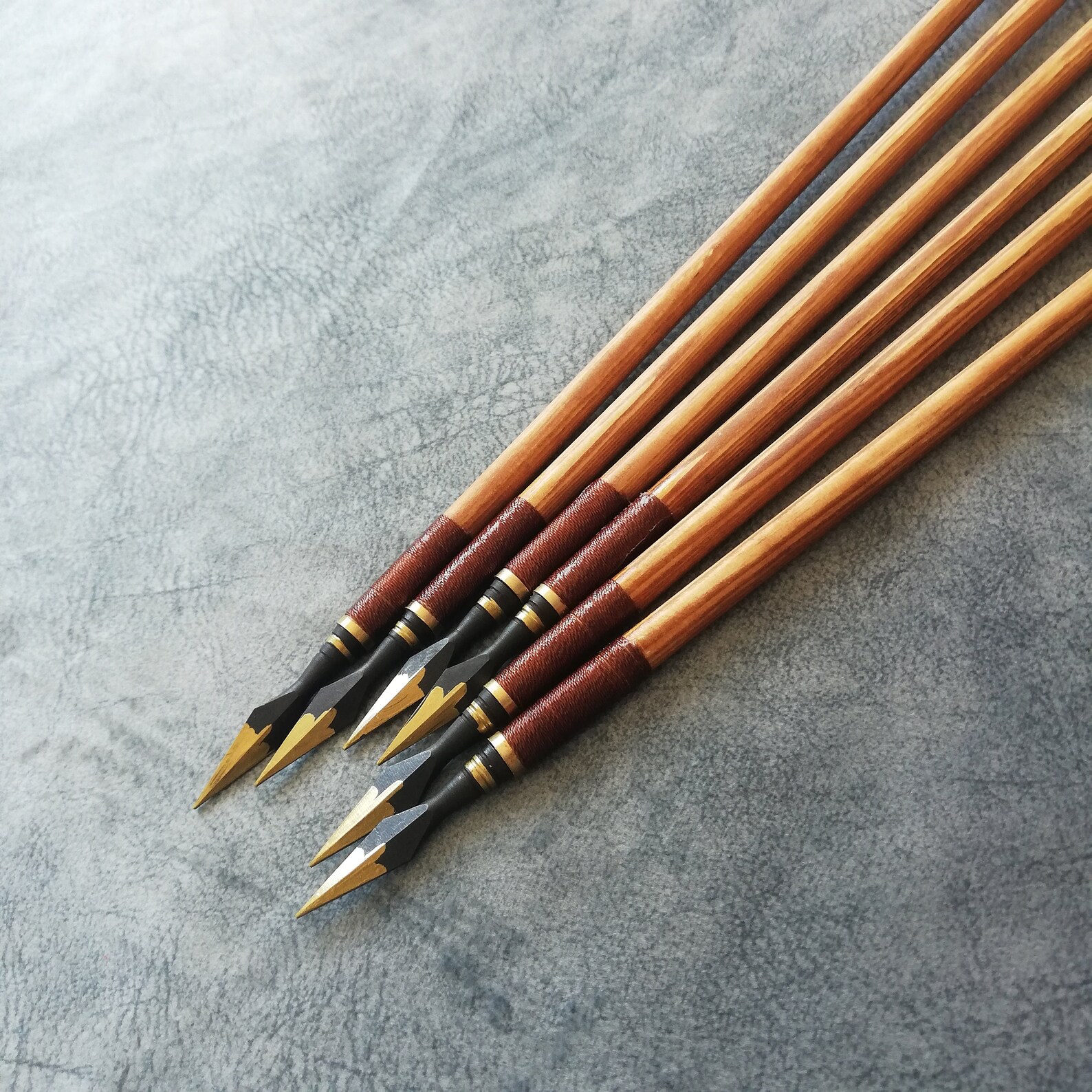 Traditional Wooden Hunting Arrow - Medieval Design - 6 PCS / Ottoman ...
