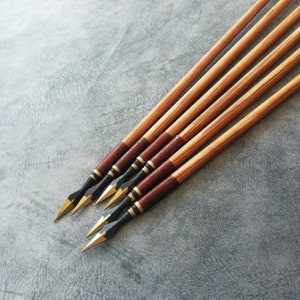 Traditional Wooden Hunting Arrow - Medieval Design - 6 PCS / Ottoman ...