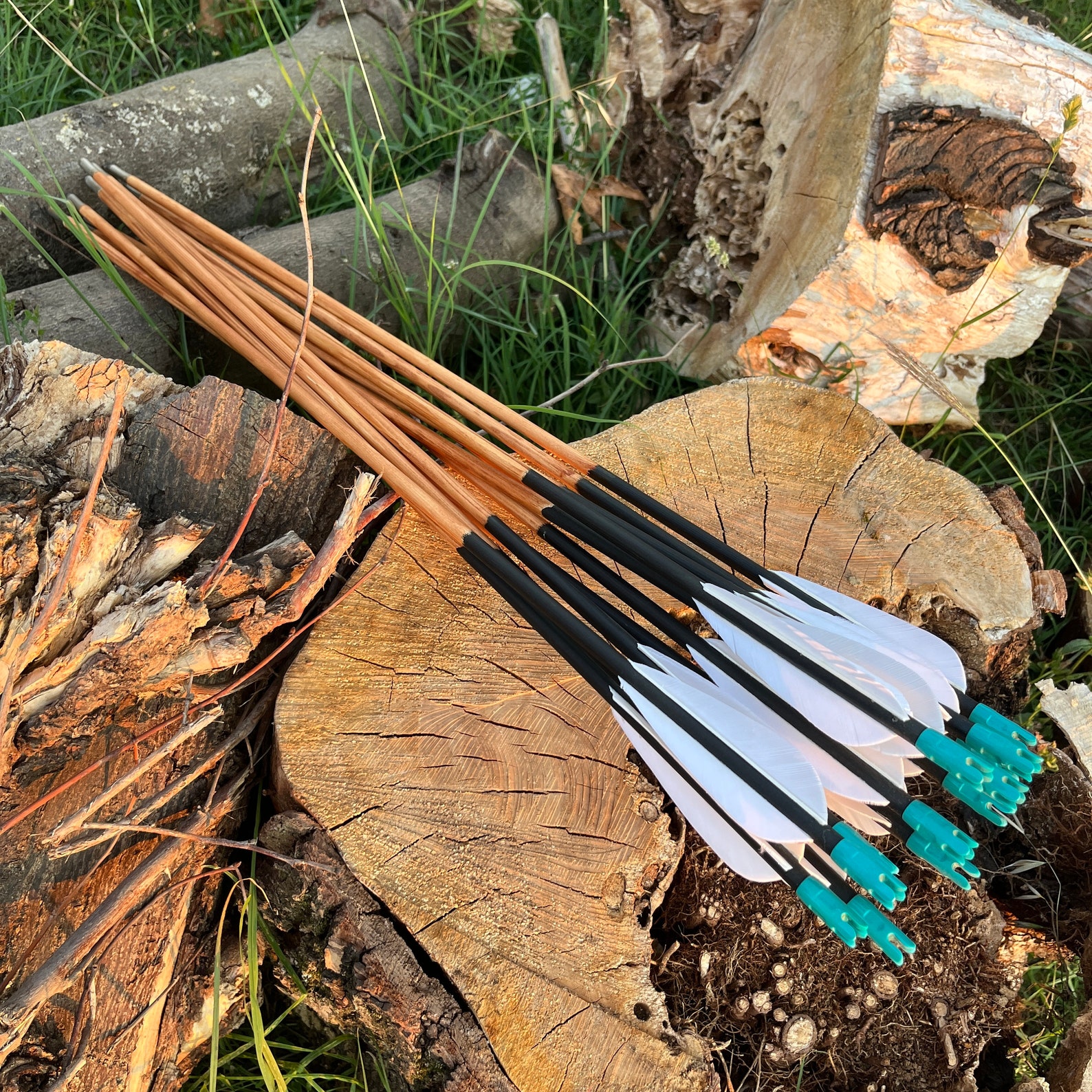 Traditional Wooden Target Arrow Castle Nock baturgez White & Black ...