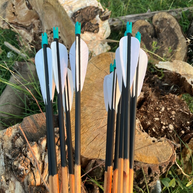 Traditional Wooden Target Arrow Castle Nock baturgez White & Black ...