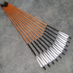Traditional Wooden Hunting Arrow - Medieval Design - 6 PCS / Ottoman ...