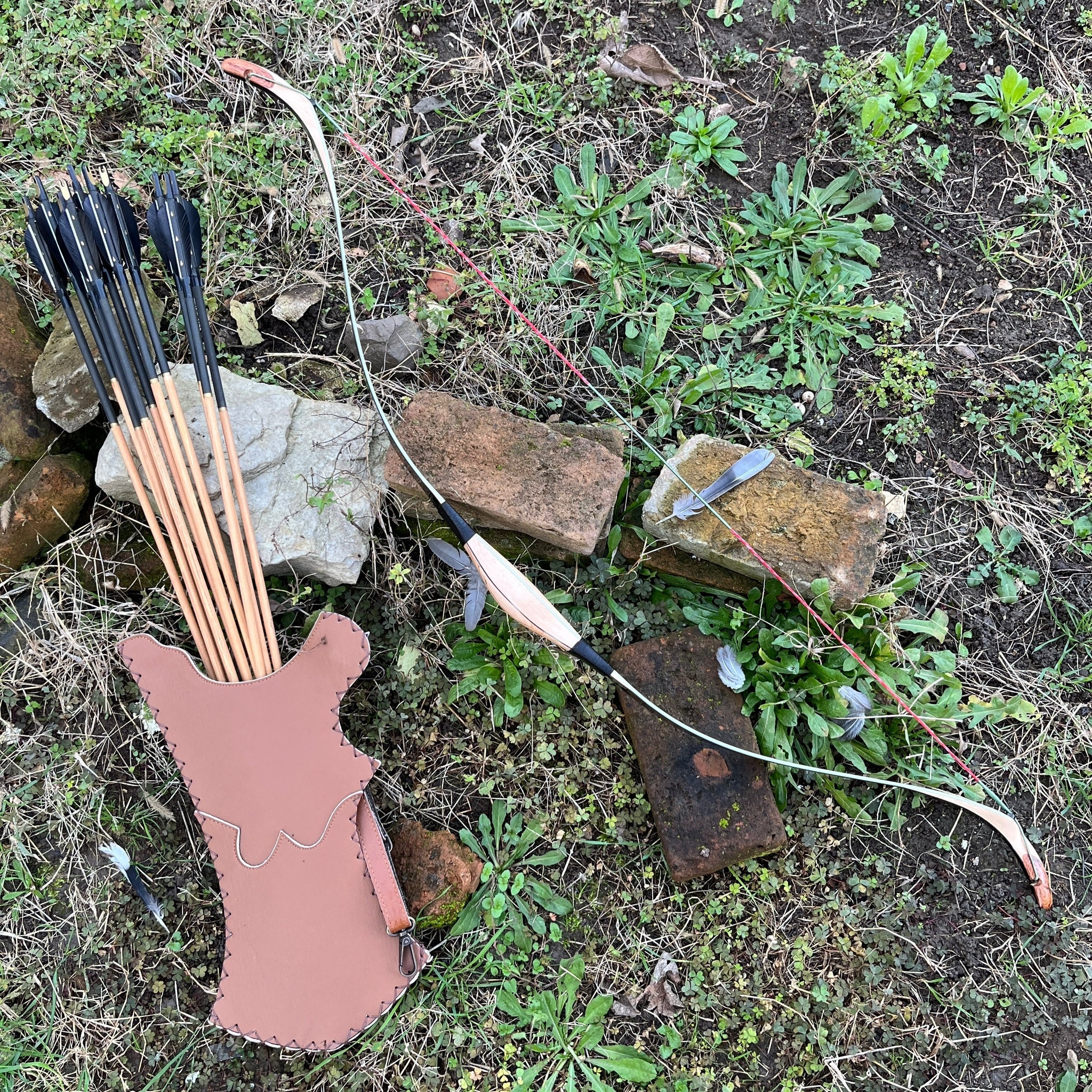 Traditional Recurve Bow - Begginner Bow - Young and Kids Bow - Turkish ...