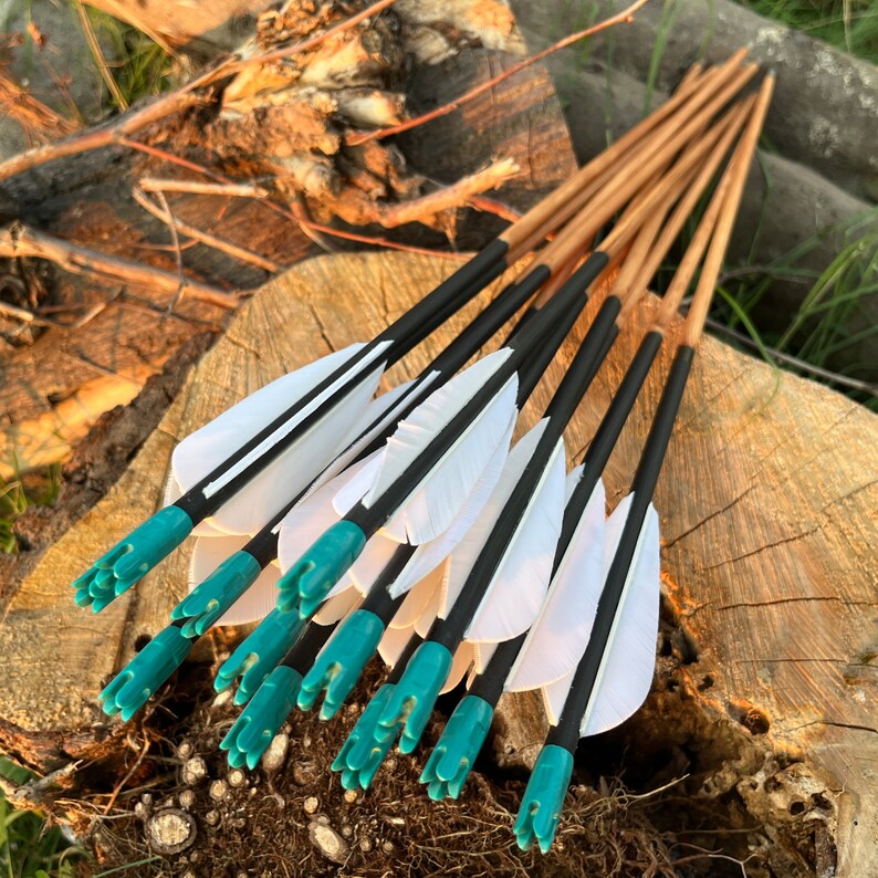 Traditional Wooden Target Arrow Castle Nock baturgez White & Black ...