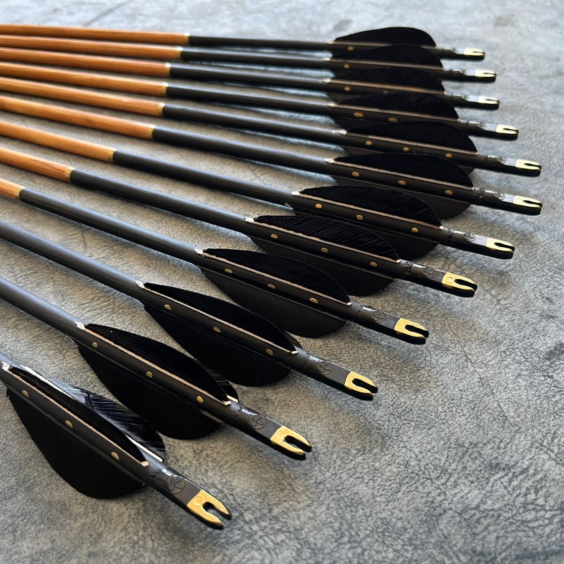 Traditional Wooden Target Arrow Black & Golden Design 12 - Etsy