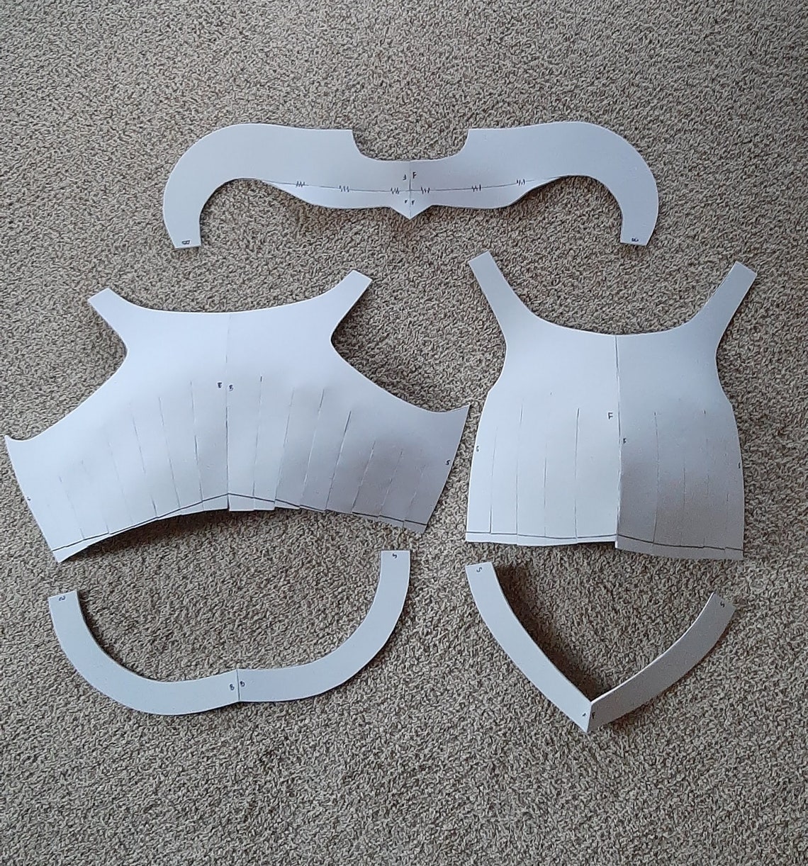 Basic Cuirass Cosplay Template Pattern - Etsy