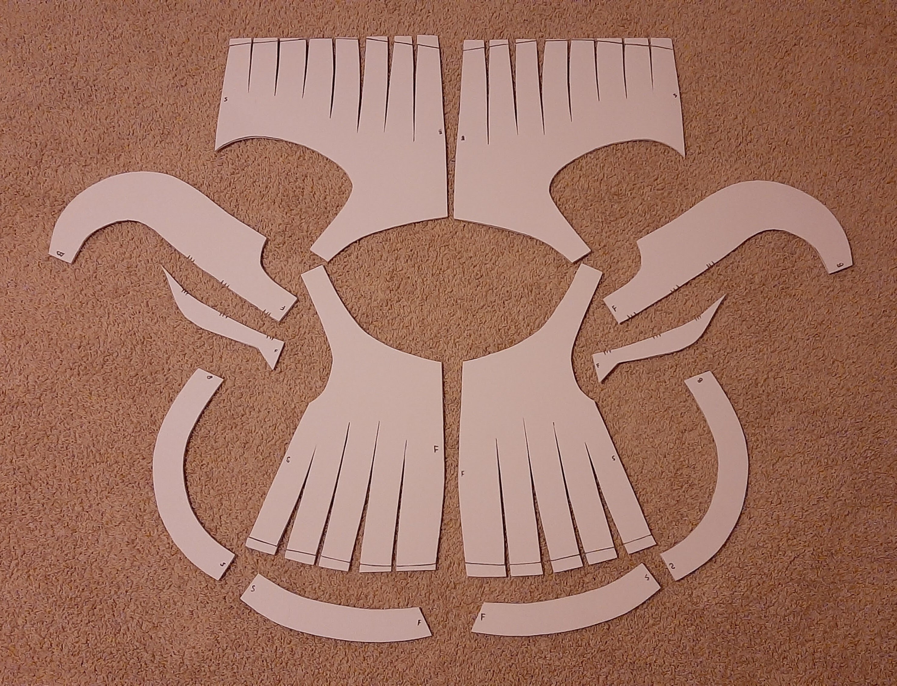 Basic Cuirass Cosplay Template Pattern - Etsy