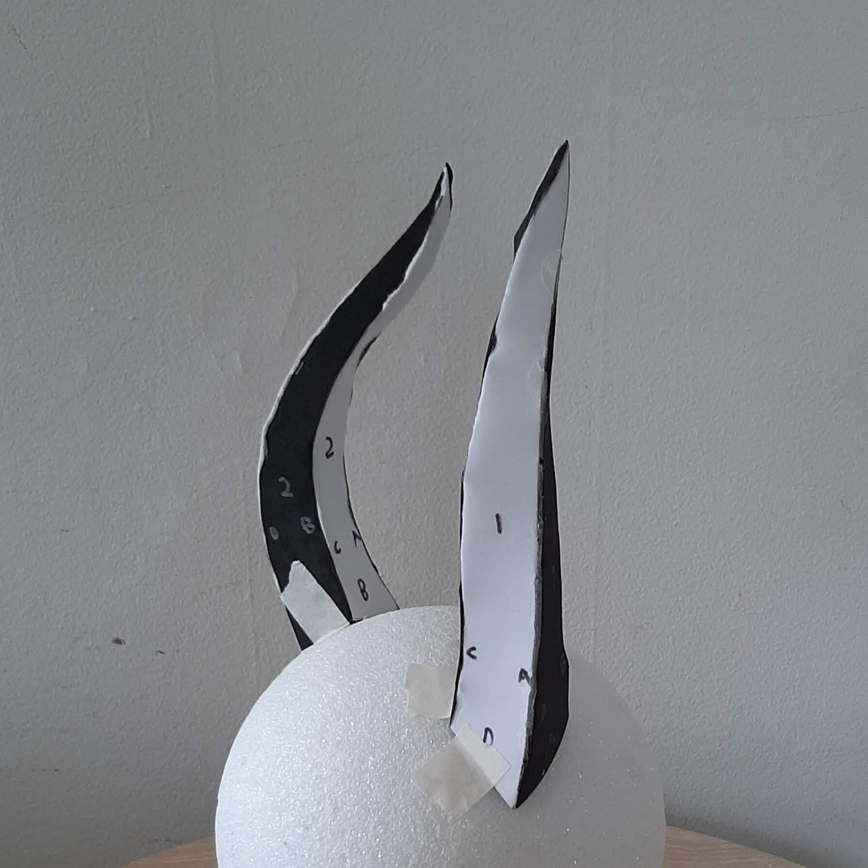 Cosplay Demon Horn Template Pattern - Etsy