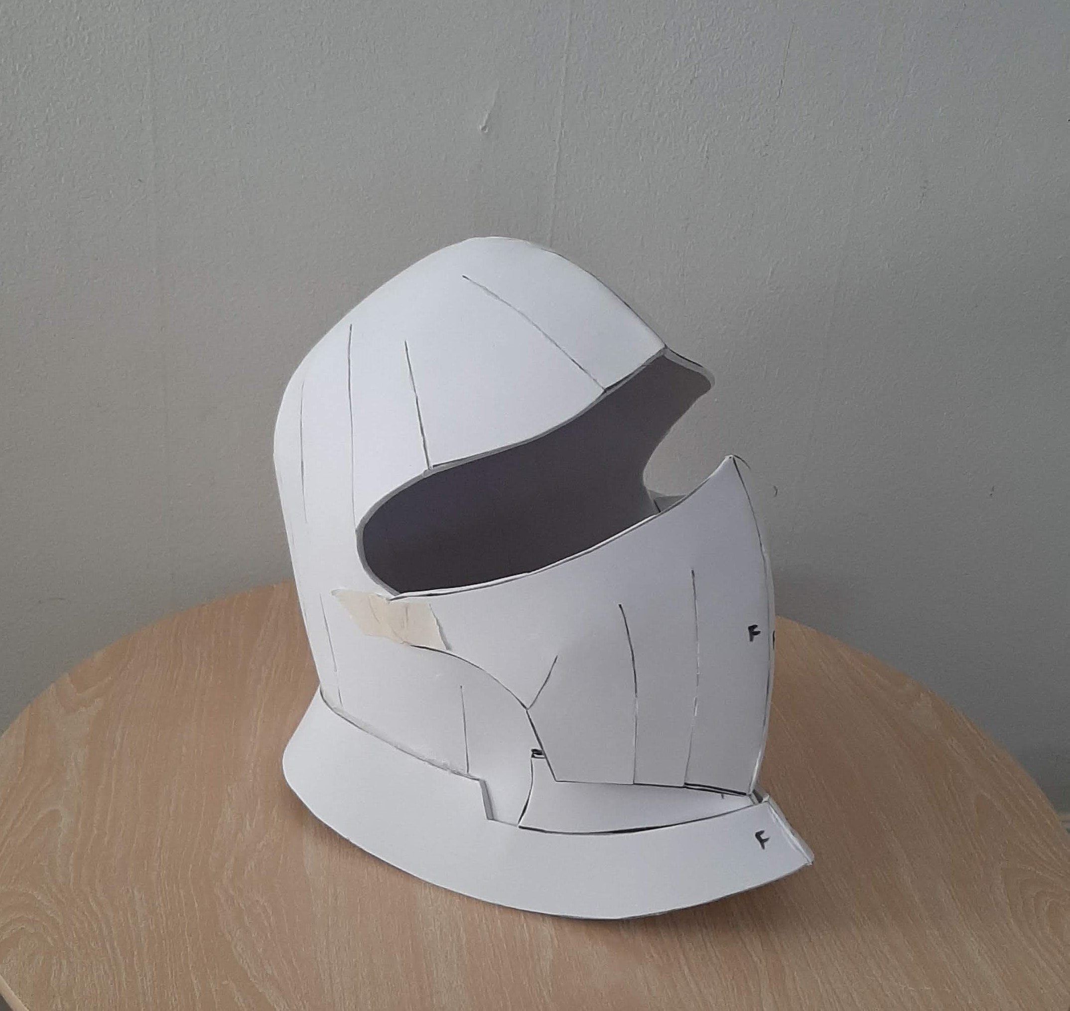 Close Helmet Cosplay Template Pattern - Etsy