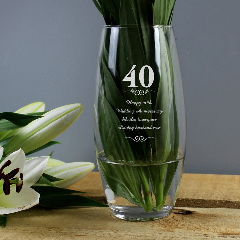 Vases Home Décor Home & Living Custom Engraved Large Vase made from ...