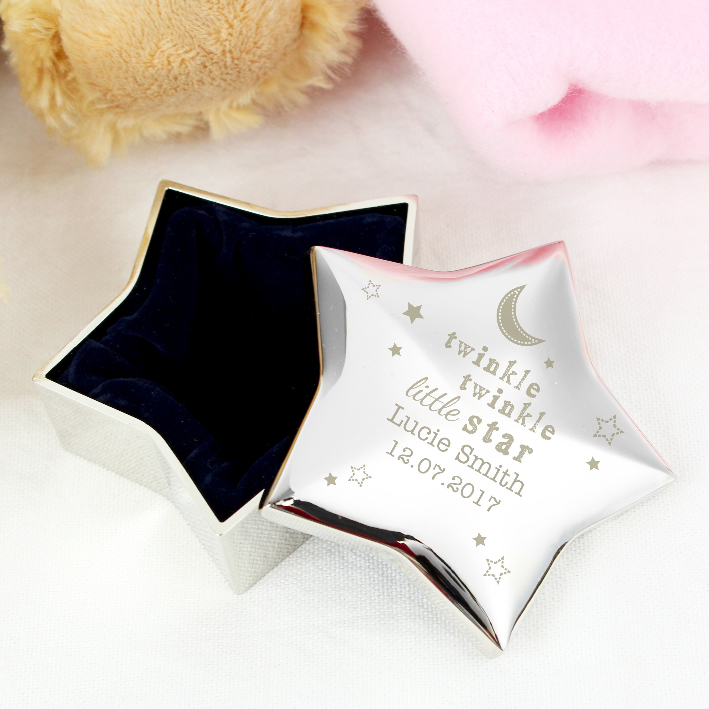 Twinkle Twinkle Little Star Personalised Trinket Box , 1st Holy ...