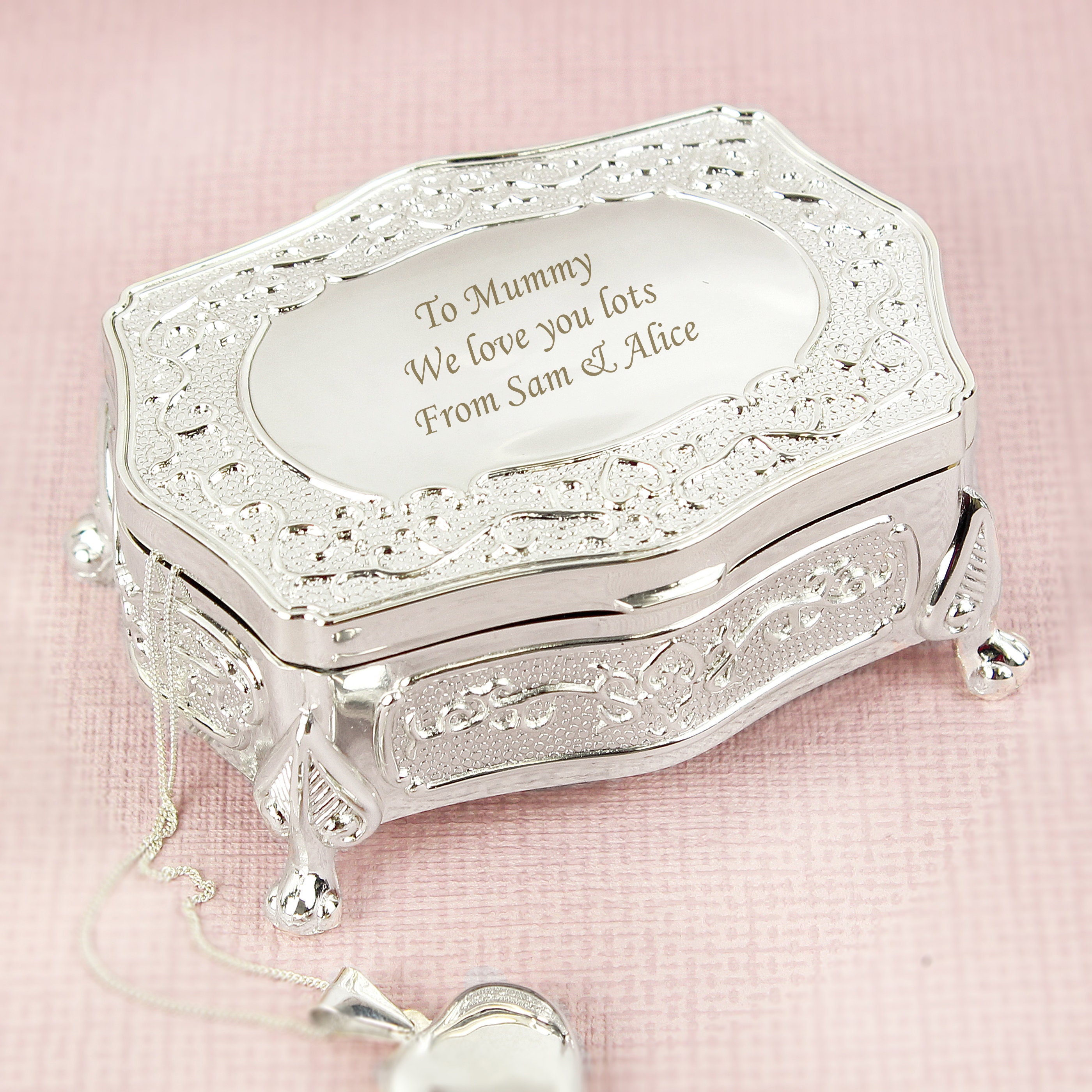 Small Antique Personalised Trinket Box Mother's Day Gift - Etsy UK