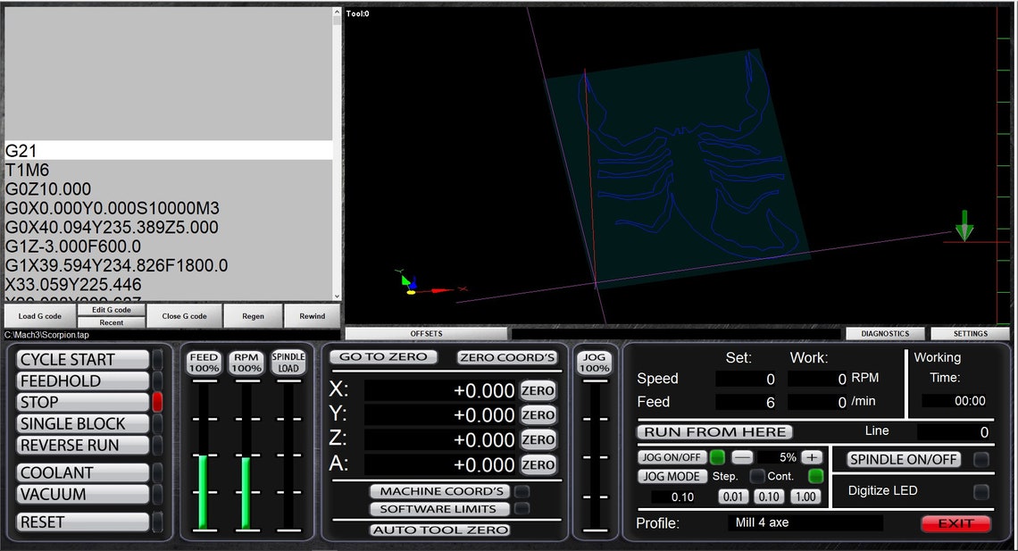 Mach3 Mill New Screenset - Etsy