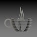 Desktop 3D Metal Coffee Cup Dxf, Svg, Pdf File Clean Cut File for Cnc ...