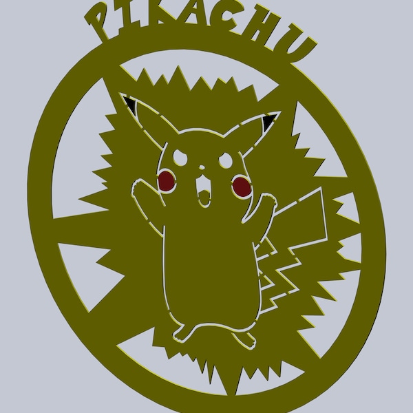 Pikachu Print - Etsy