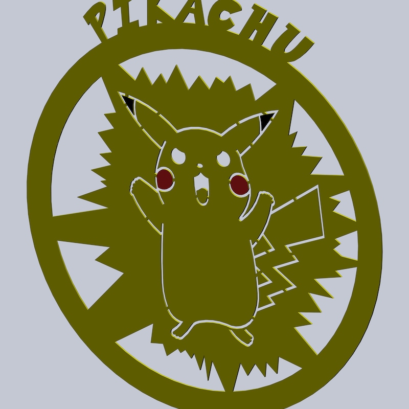 Pikachu Print - Etsy