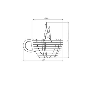 Desktop 3D Metal Coffee Cup Dxf, Svg, Pdf File Clean Cut File for Cnc ...