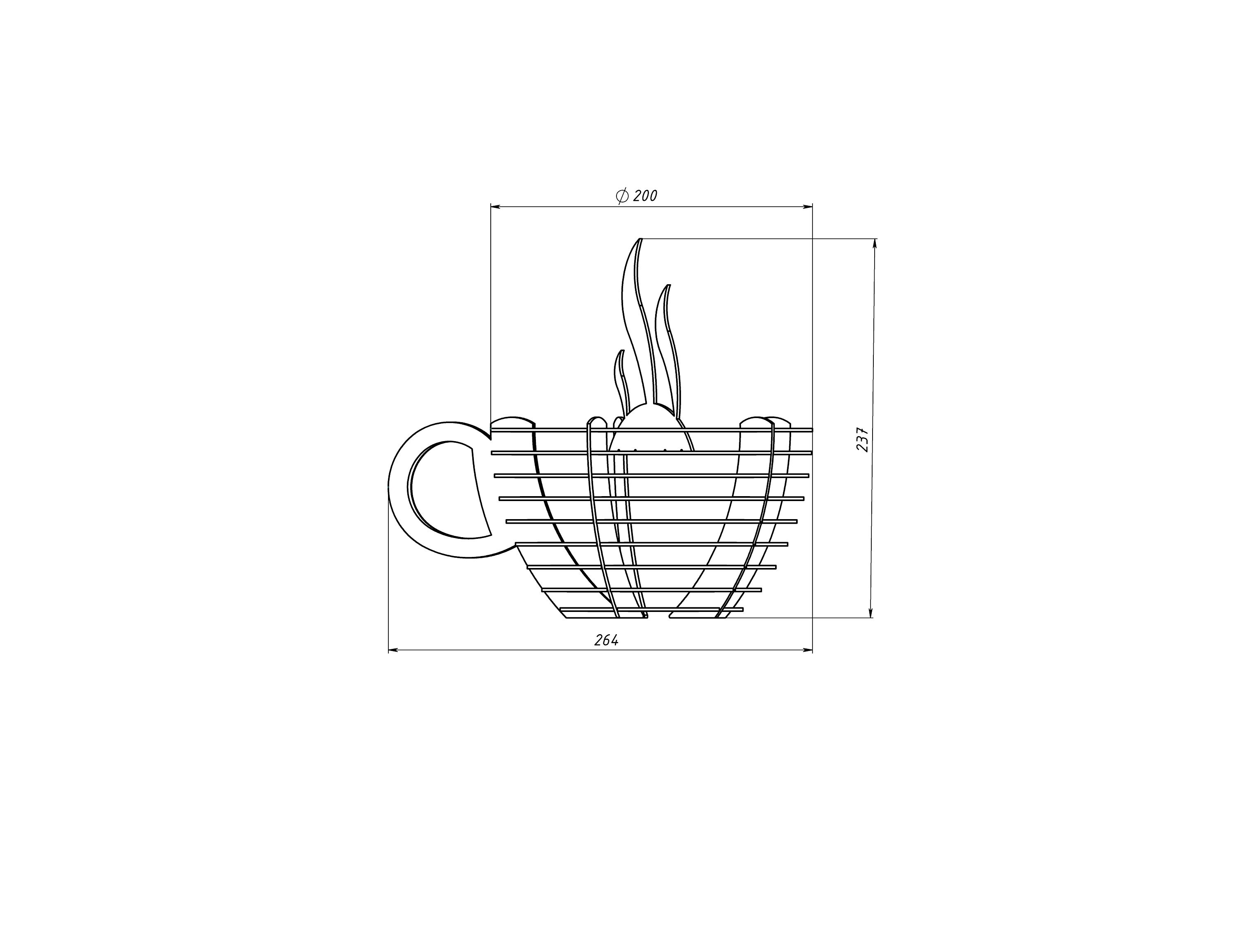 Desktop 3D Metal Coffee Cup Dxf, Svg, Pdf File Clean Cut File for Cnc ...