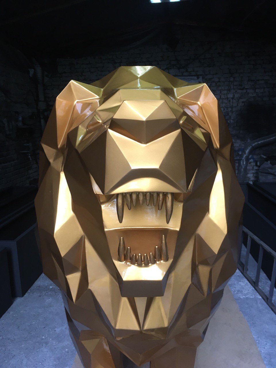 Low Poly Lion, Steel Lion. Lion DXF, LXD Sculptures. Metal Sculptures ...