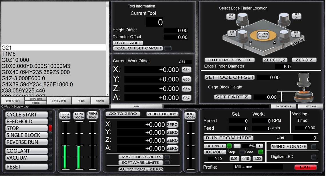Mach3 Mill New Screenset - Etsy