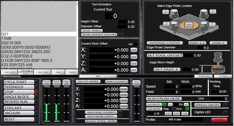 Mach3 Mill New Screenset - Etsy