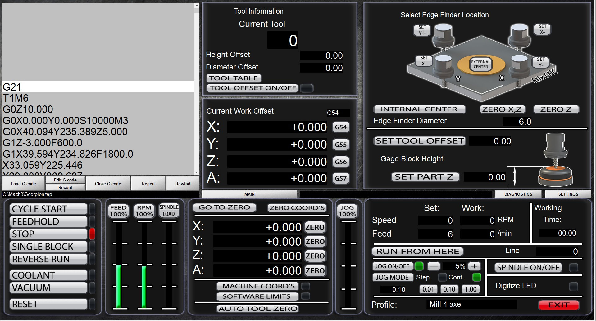 Mach3 Mill New Screenset - Etsy