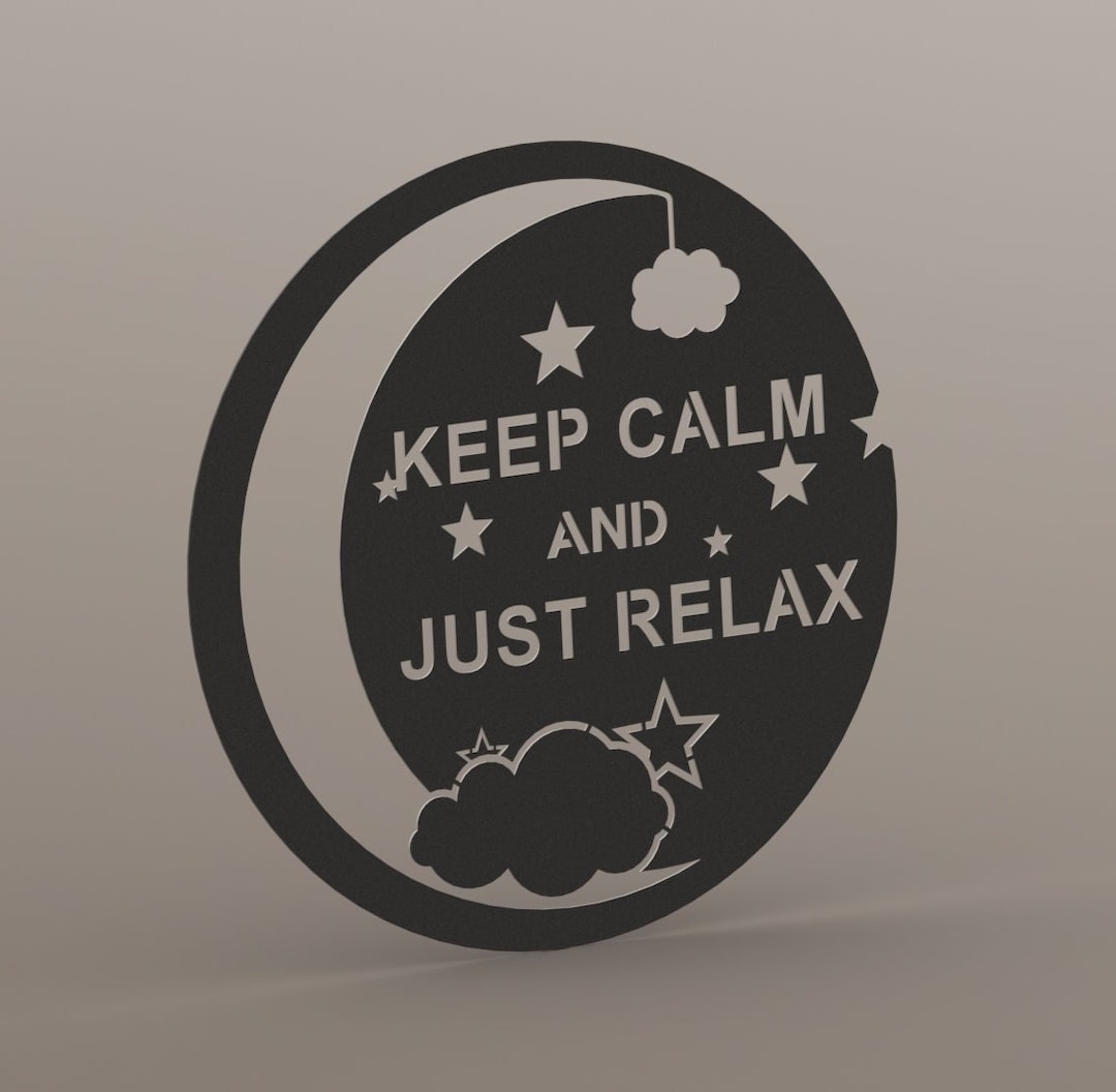 Keep Calm Dxf, Svg, Png, Pdf File Clean Cut File for Cnc Plasma, Laser ...