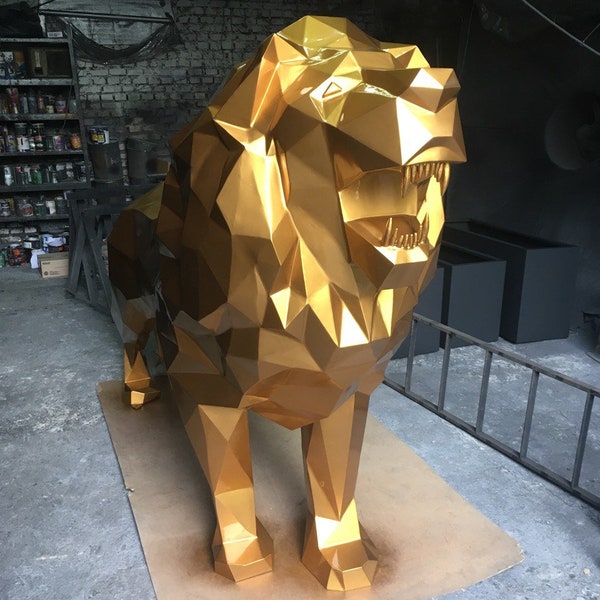 Low Poly Metal Art - Etsy