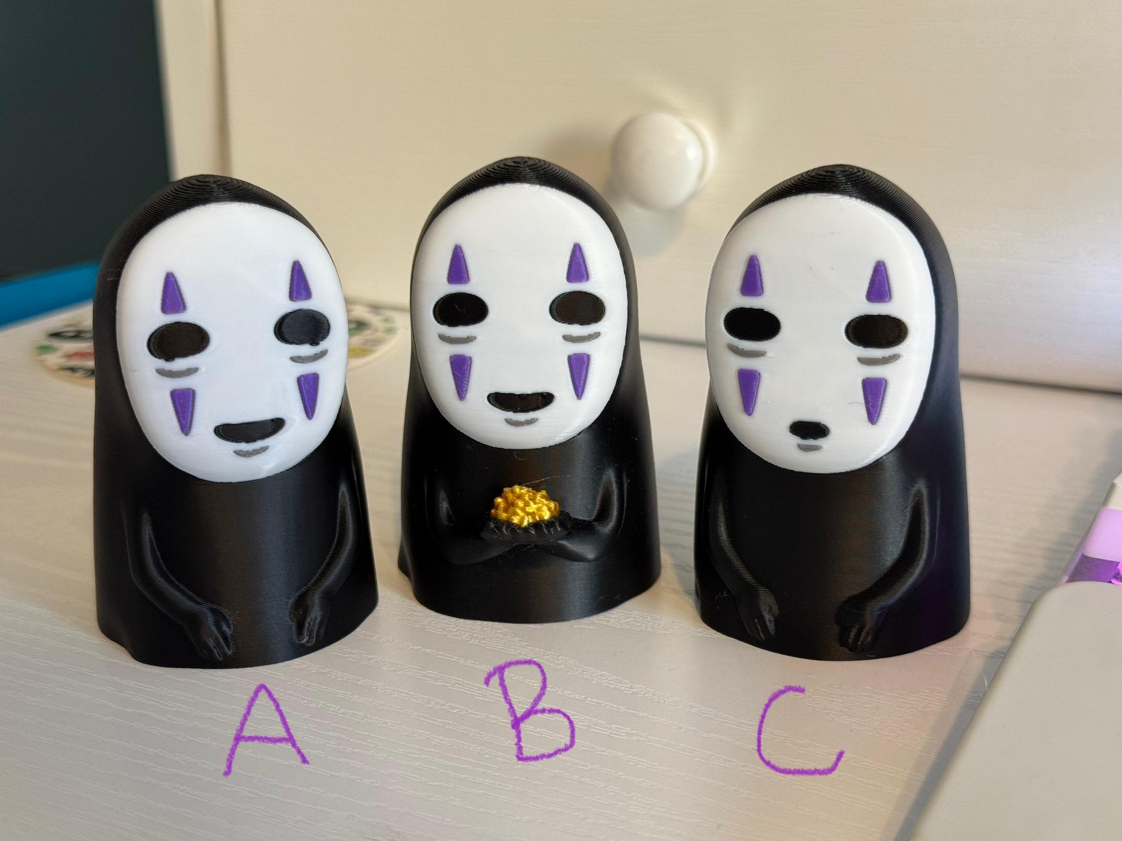 Kaonashi - Faceless - 3D Printed Anime Figure - Etsy