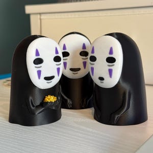 Kaonashi - Faceless - 3D Printed Anime Figure - Etsy