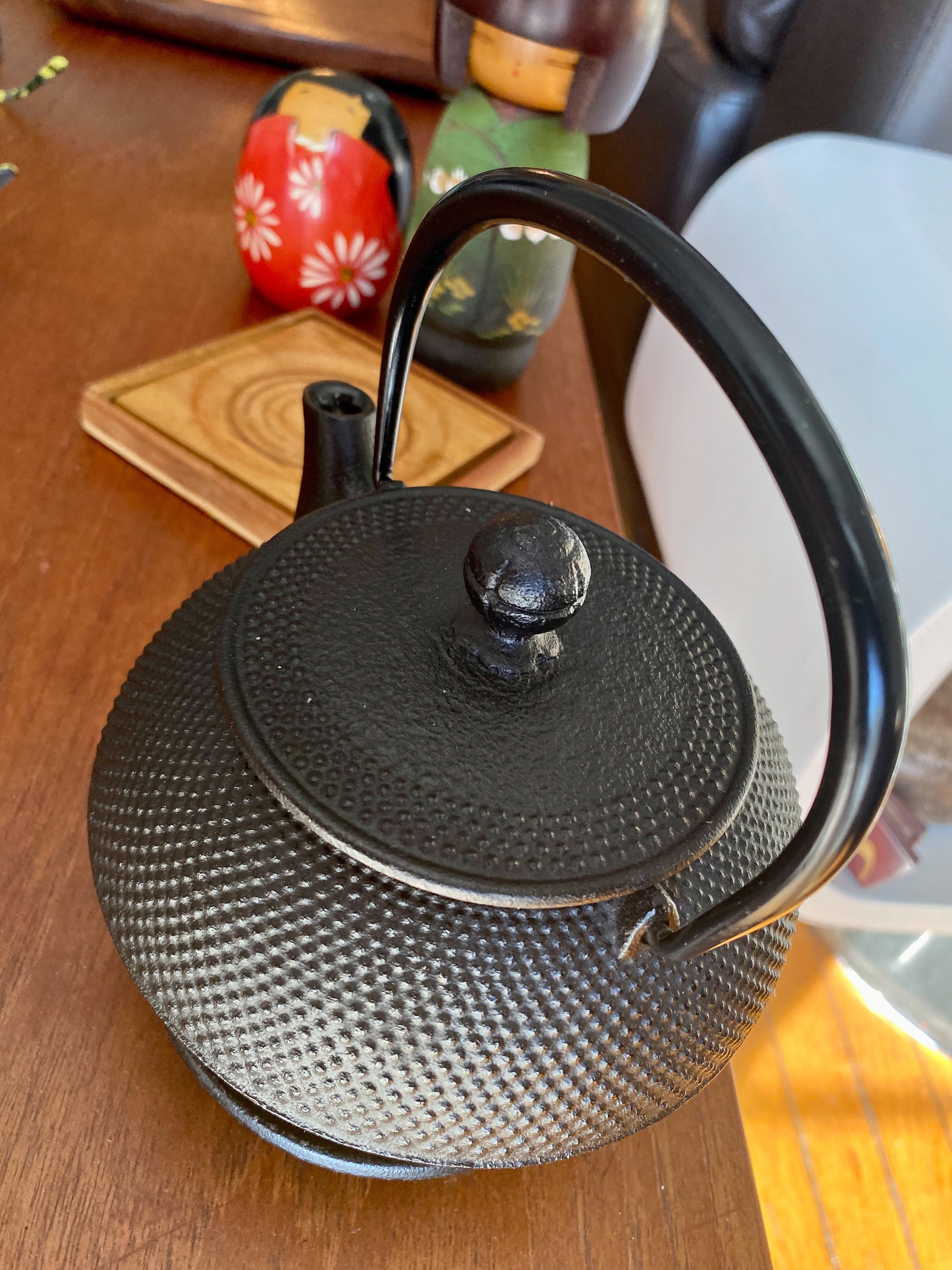 Authentic IWACHU: 岩鋳 Japanese Cast Iron Tetsubin Teapot With Iwachu ...