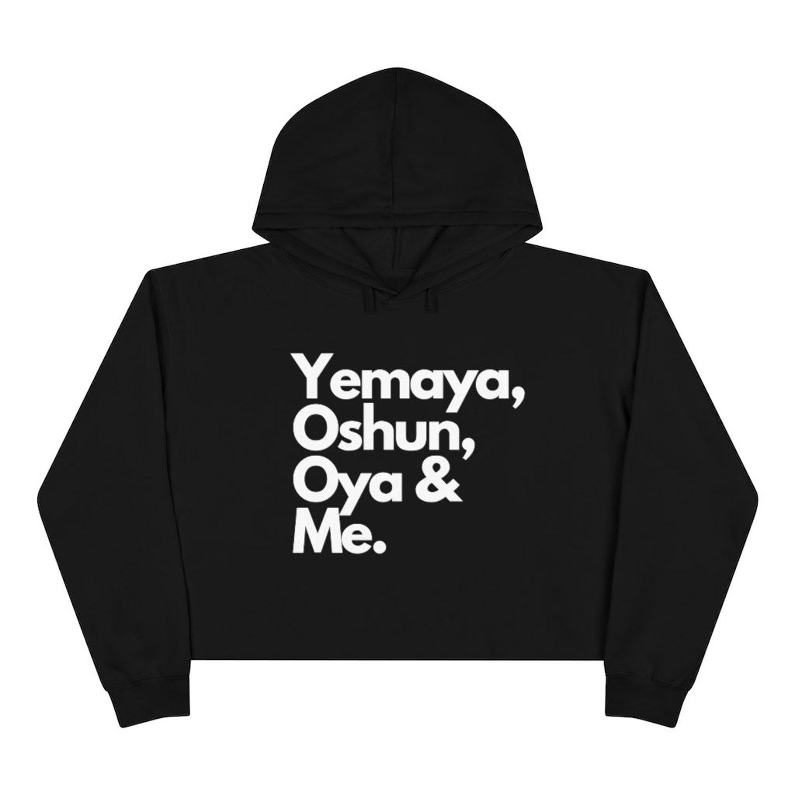 Female Orisha Crop Hoodie, Ifa, Yemaya, Oshun, Oya, Santeria, Orisha ...