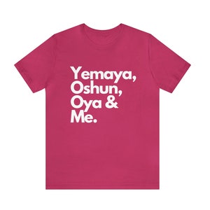 Female Orishas Shirt, Ifa, Yemaya, Oshun, Oya, Santeria, Orisha Power ...