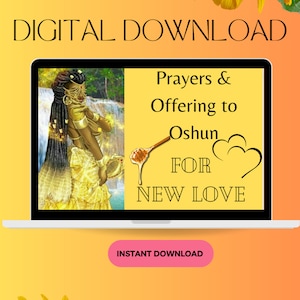 Oshun Prayer Ritual Offering and Spiritual Bath for LOVE, Orisha ...
