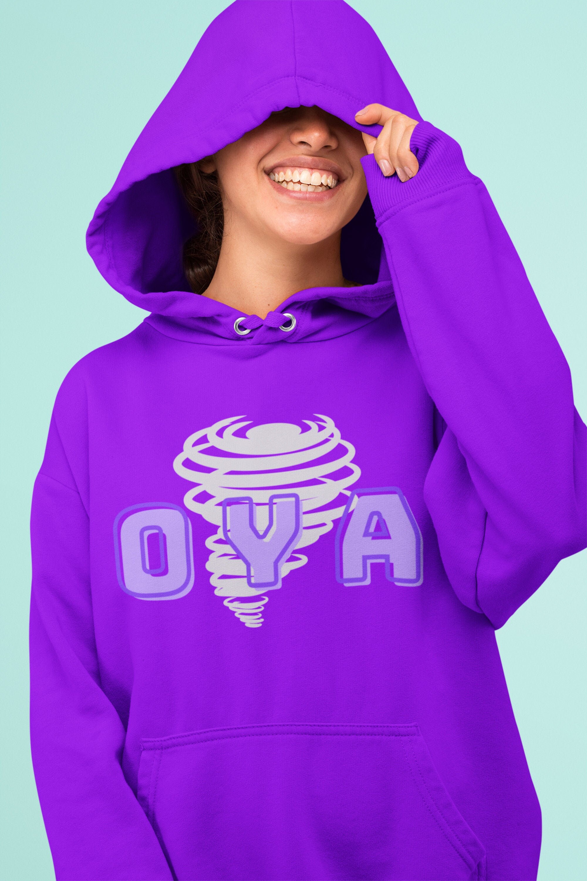 OYA, YANSA, Oya Tornado Hoodie, Santeria, Orisha Power, Protection ...