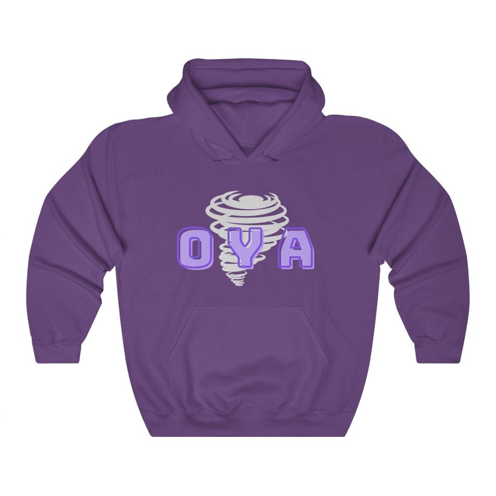 OYA, YANSA, Oya Tornado Hoodie, Santeria, Orisha Power, Protection ...