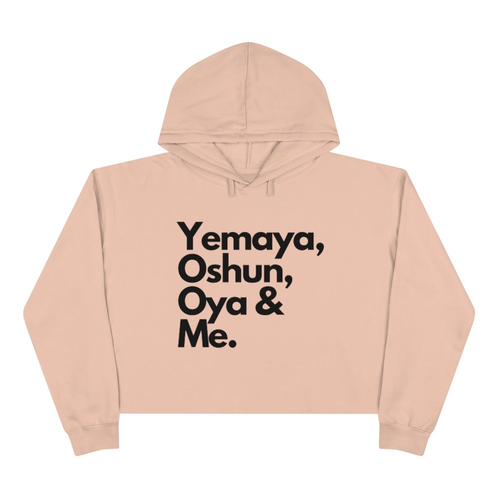 Female Orisha Crop Hoodie, Ifa, Yemaya, Oshun, Oya, Santeria, Orisha ...