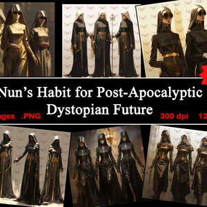 Nun’s Habit for Post-apocalyptic Dystopian Future Set #2 | Futuristic ...