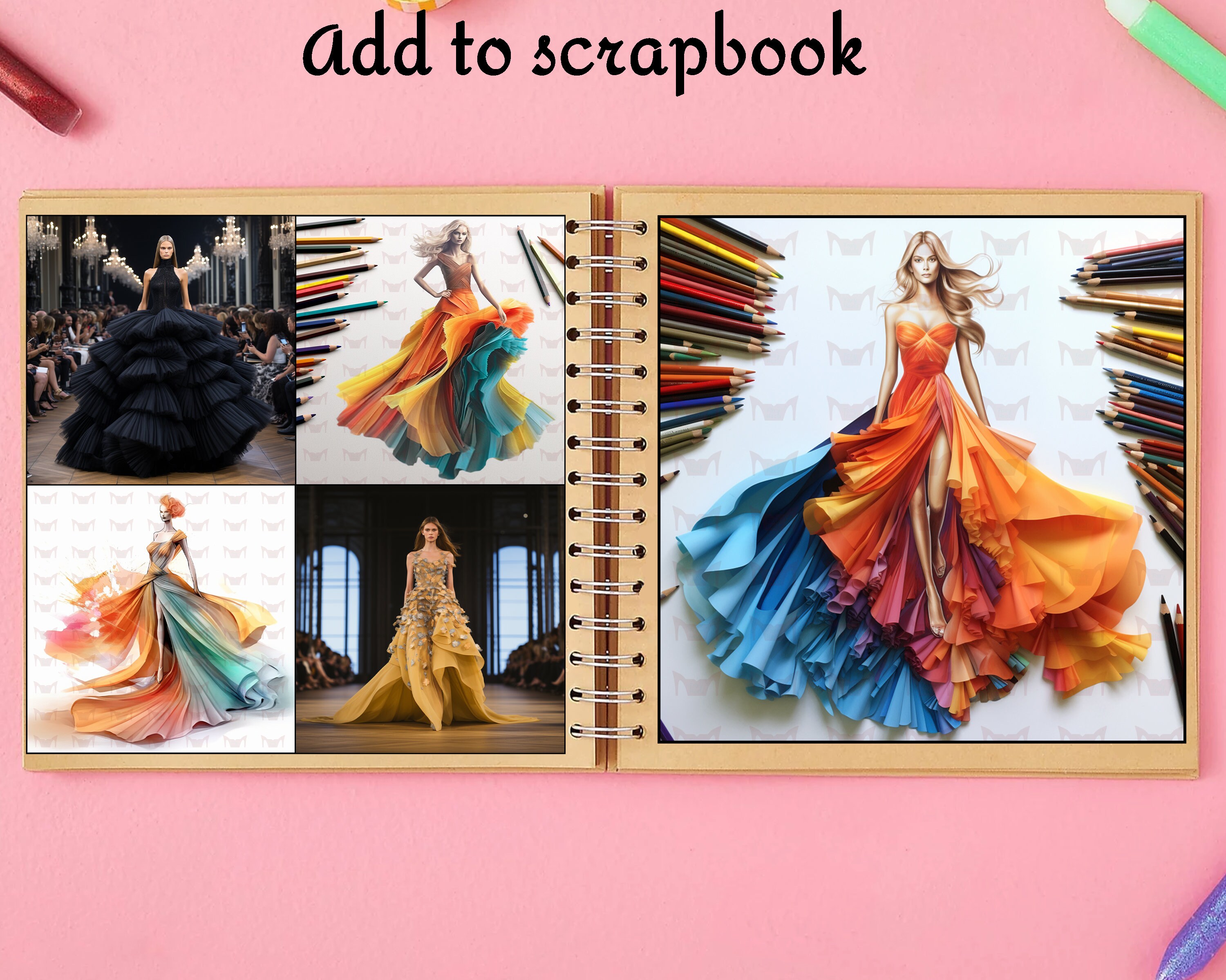 Fashion Sketch Set #1 | Concept Art for Women’s Outfits | Paris to ...