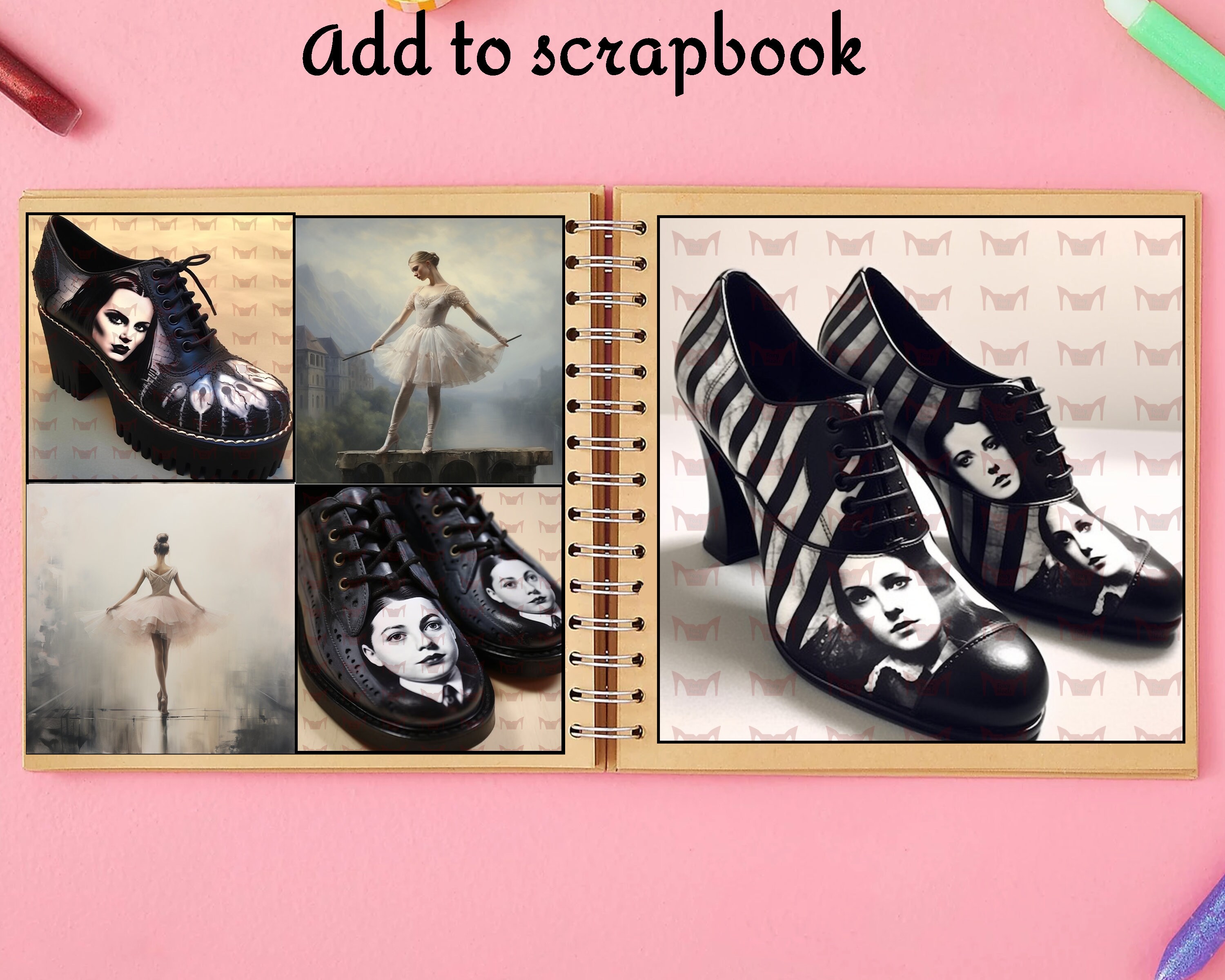 Wednesday Addams Shoes Photo Pack 2 33 Creepy Goth Girl Shoes Abstract ...