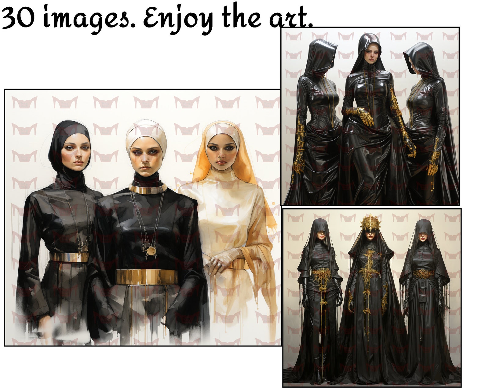 Nun’s Habit for Post-apocalyptic Dystopian Future Set #2 | Futuristic ...