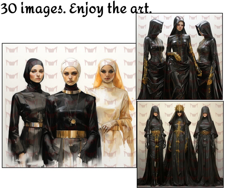 Nun’s Habit for Post-apocalyptic Dystopian Future Set #2 | Futuristic ...