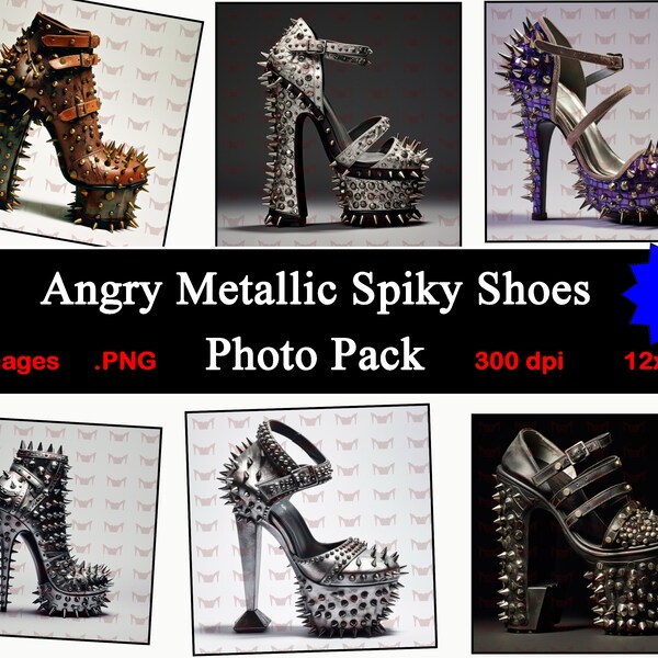 Metal Spike Heels - Etsy