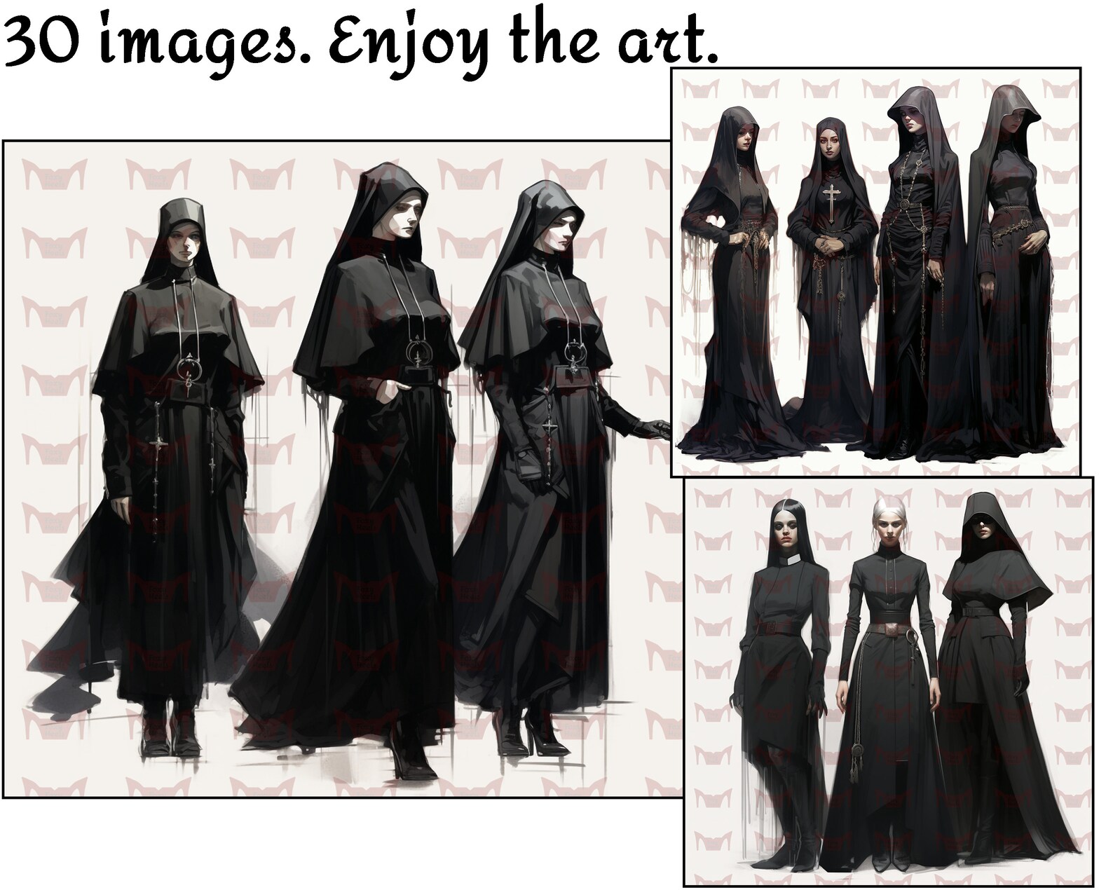 Nuns Habit for Post-apocalyptic Dystopian Future Set 1 Futuristic ...