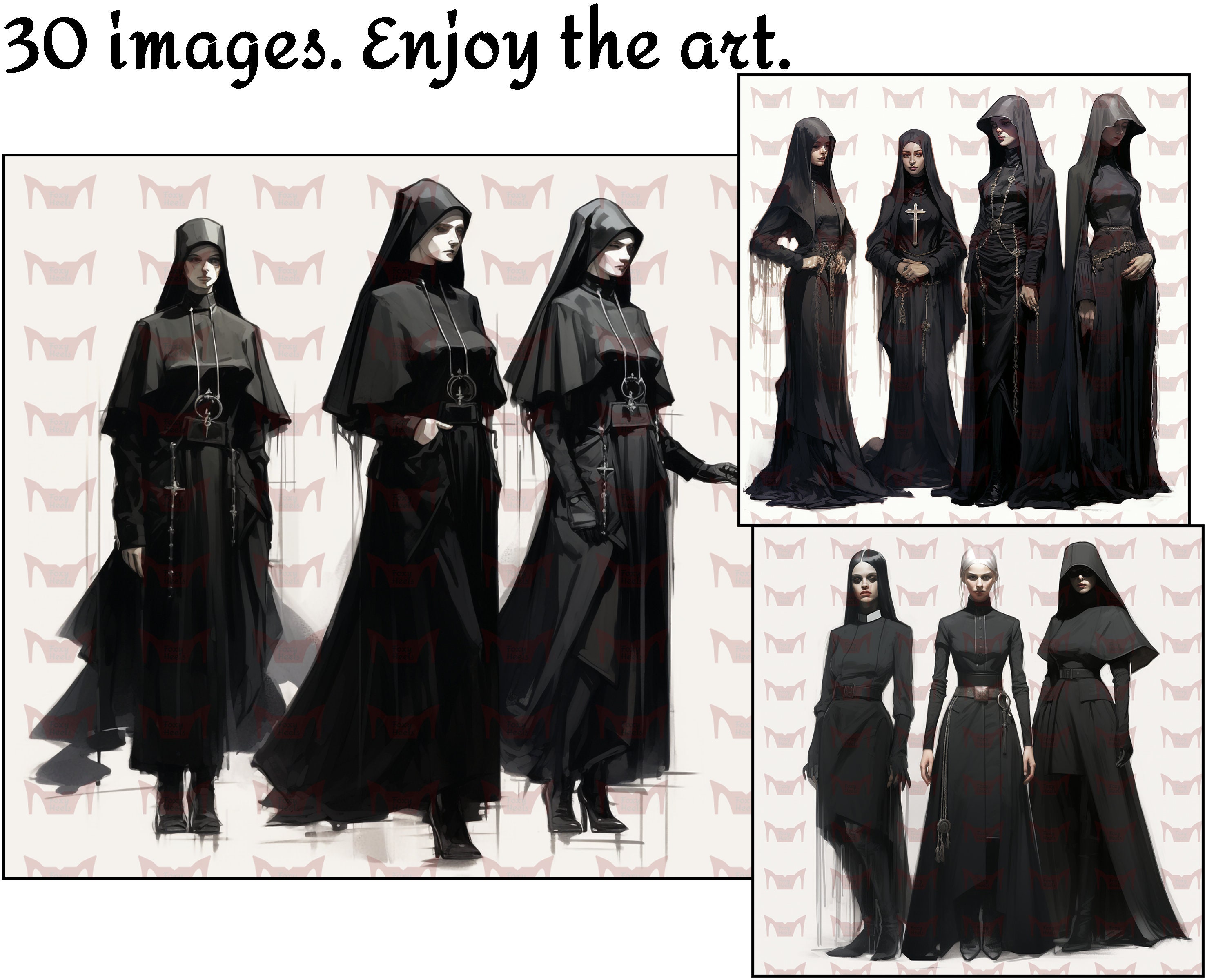 Nuns Habit for Post-apocalyptic Dystopian Future Set 1 Futuristic ...