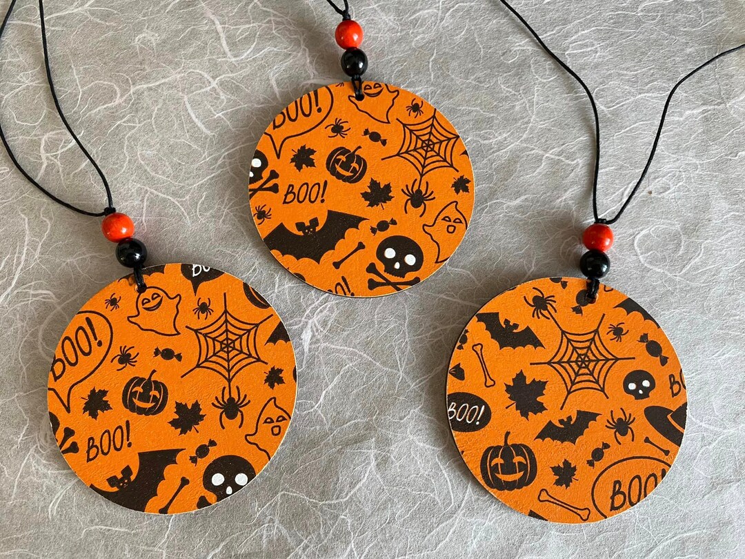 Halloween Hanging Tree Decorations Set of 3 Autumn Hanging - Etsy