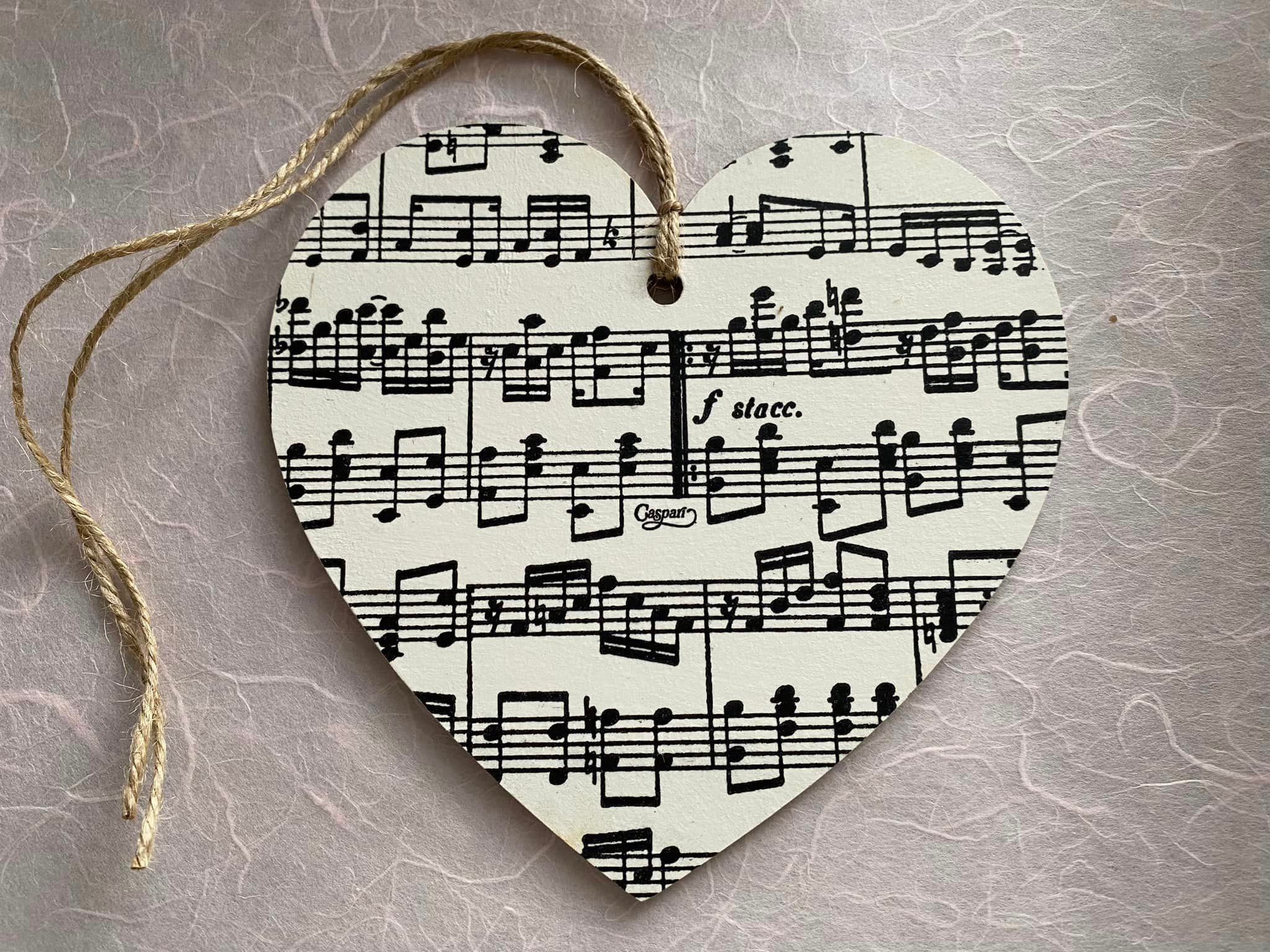 Music Note Decorations Sheet Music Gifts Music Plaque Music - Etsy UK