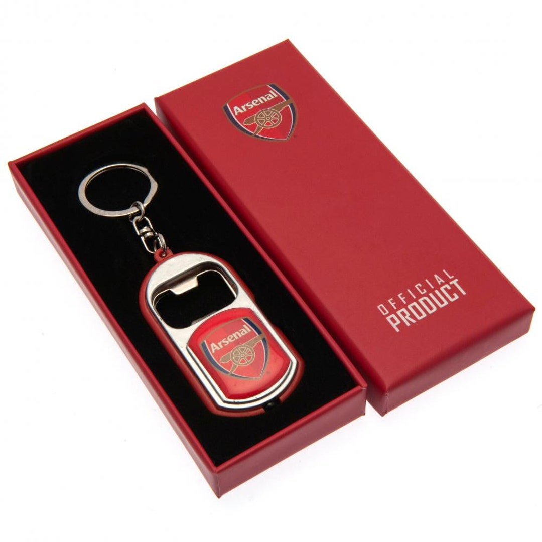 Arsenal FC Torch Light Bottle Opener Keyring, Arsenal Football Club Fan ...