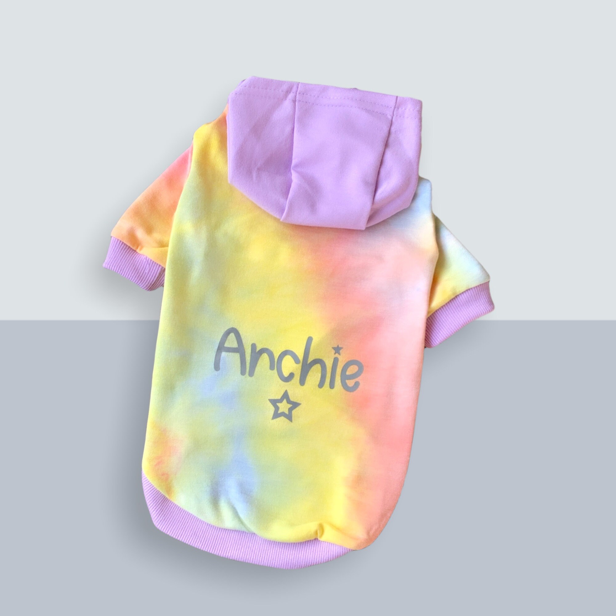 Personalised Dog Jumper, Customised Tie Dye Dog Coat