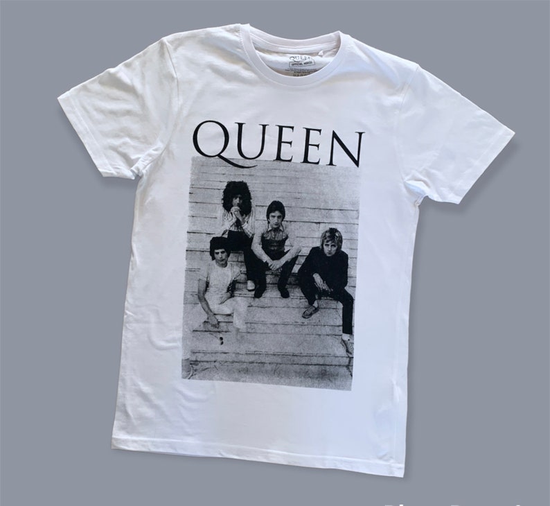 Queen White T-shirt Queen Band T-shirt Offical Queen - Etsy